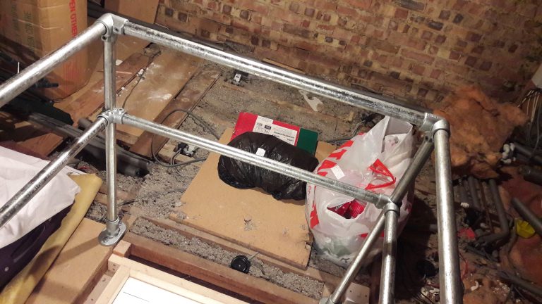 Loft Hatch Guardrail for Safe Access - Modular Metal Store