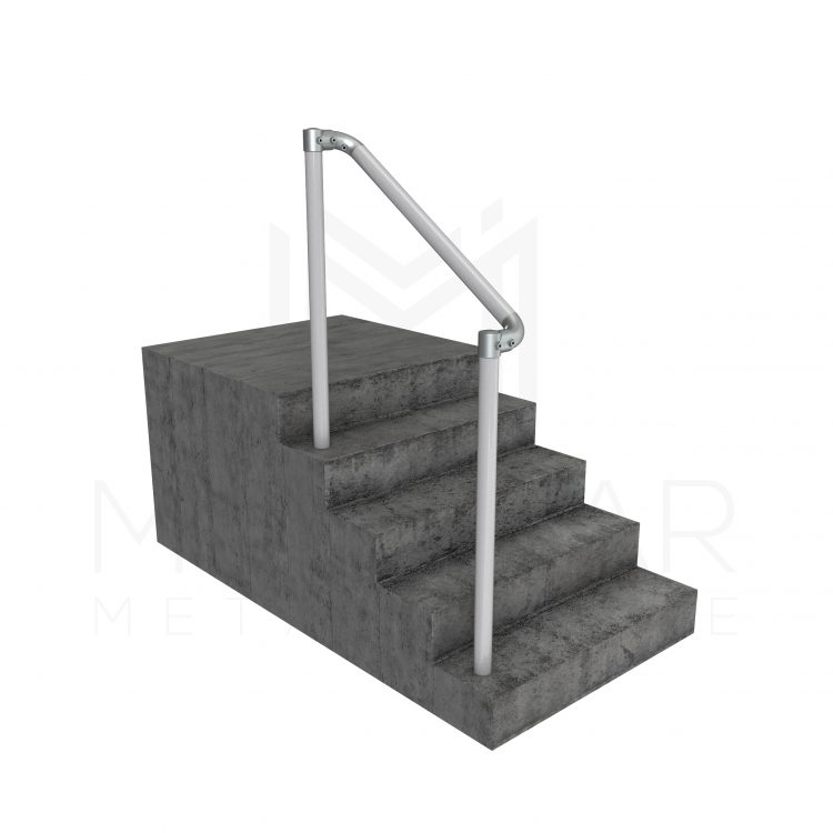Kit 02 - Offset Galvanised Steel Handrail - Any angle – Handrail into ...