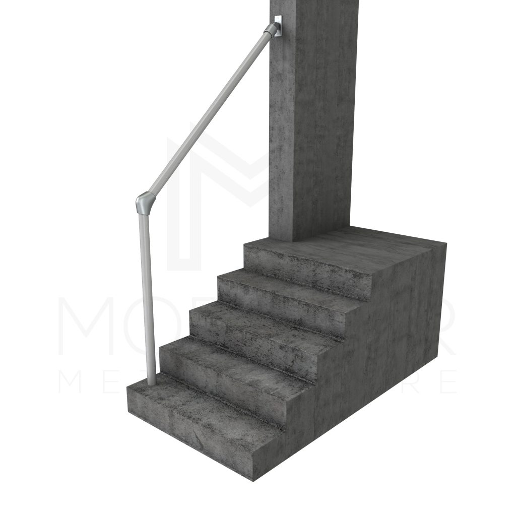 Kit 08 - In-line Galvanised Steel Handrail directly to upright (30 to ...