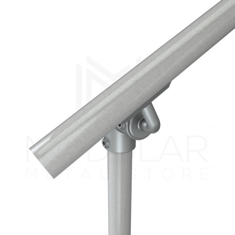 Kit 09 - Offset Galvanised Steel Handrail (Any angle) - Modular Metal Store