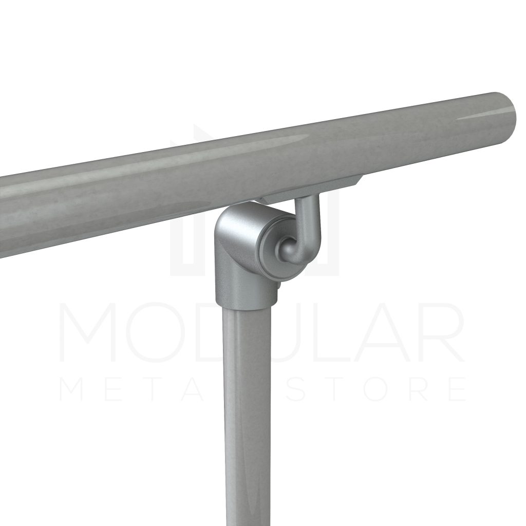 Kit 16 - Offset Galvanised Steel Handrail Run with bracket supports ...