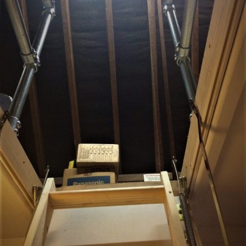 Loft Access Handrail Protection - Modular Metal Store